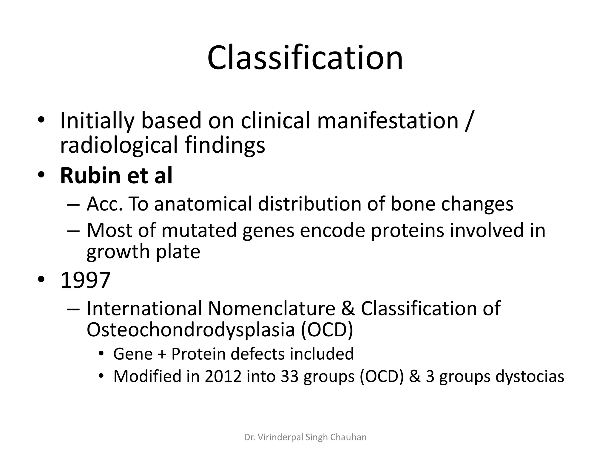 Skeletal dysplasias | PPTX