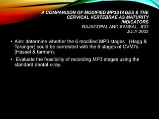 Skeletal maturation | PPTX