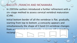 Skeletal maturation evaluation using cervical vertebrae | PPTX