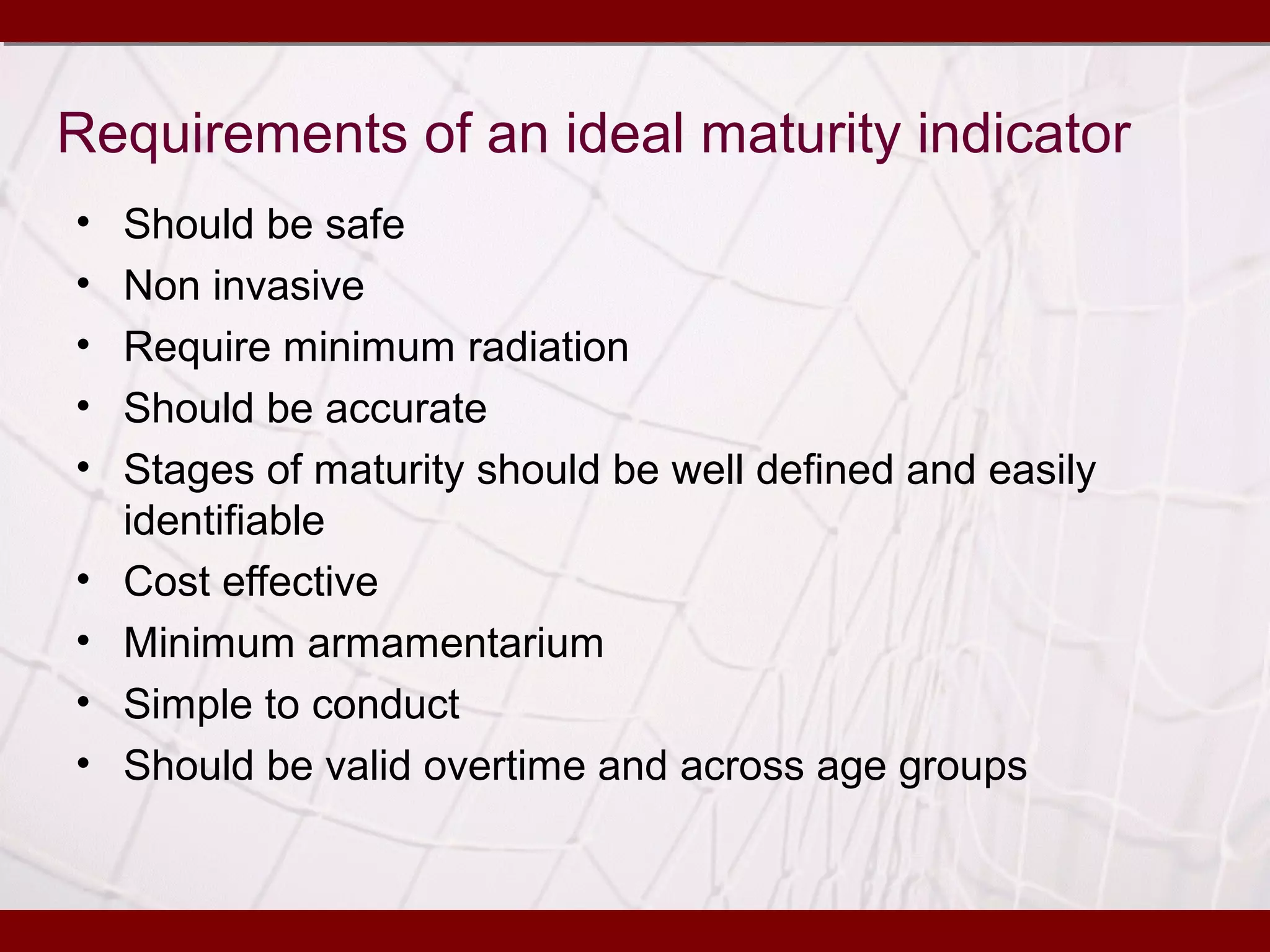 Skeletal maturity indicators | PPT