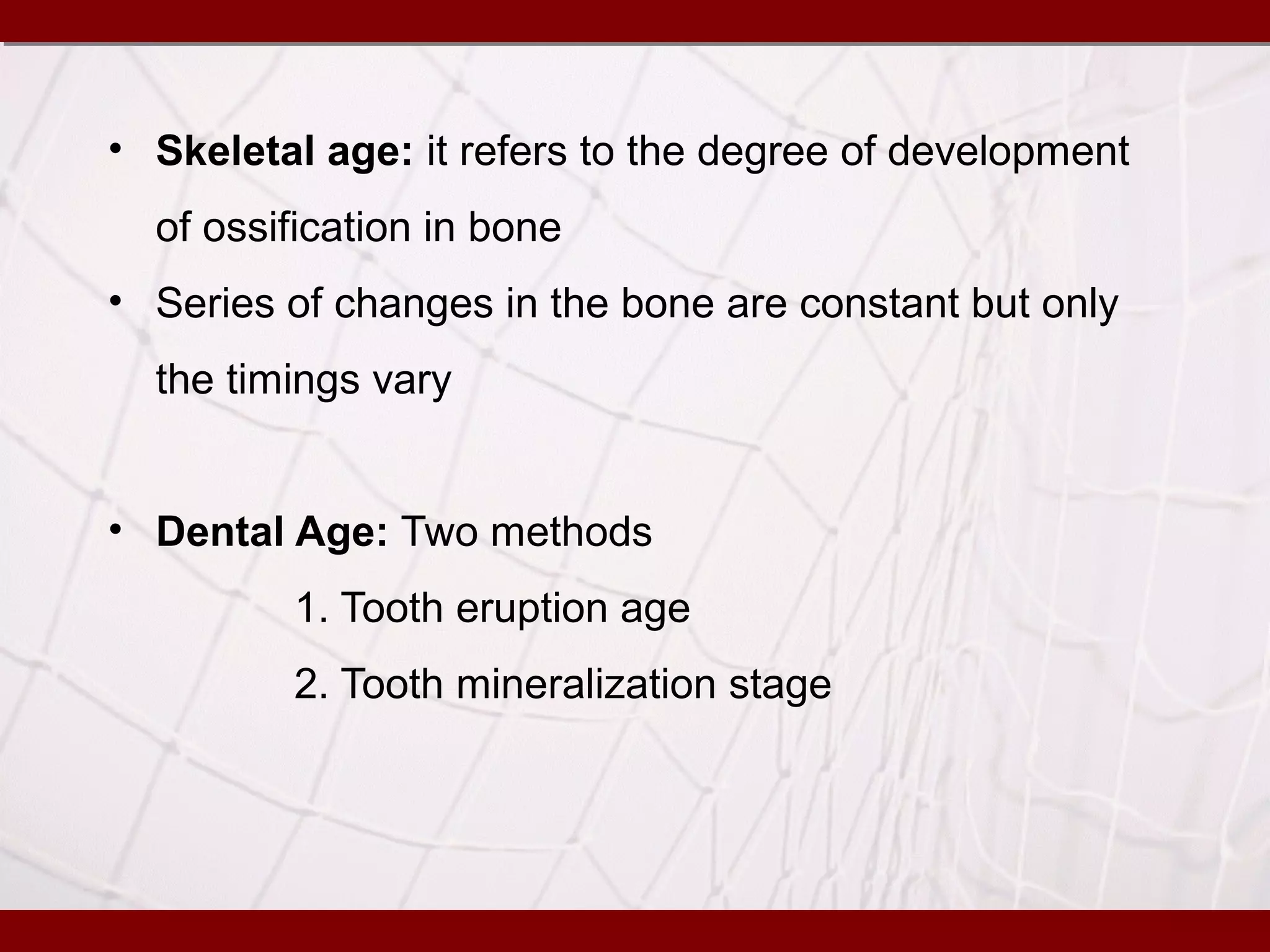 Skeletal maturity indicators | PPT