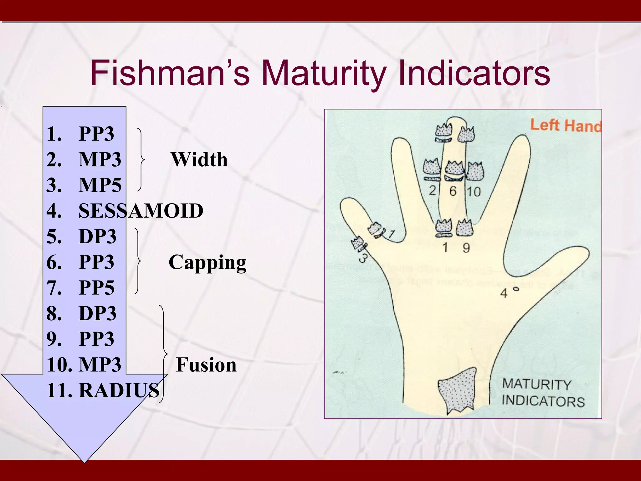Skeletal maturity indicators | PPT