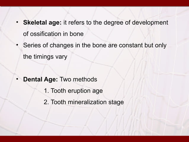 Skeletal maturity indicators | PPT