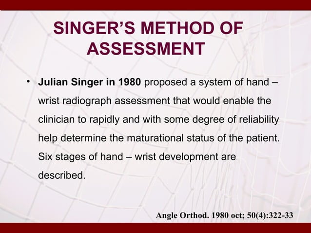 Skeletal maturity indicators | PPT