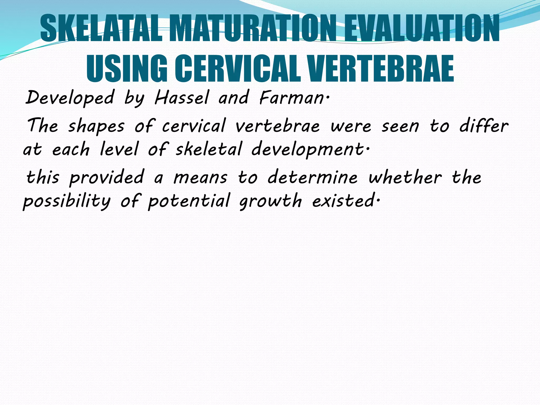 Skeletal maturity index | PPTX