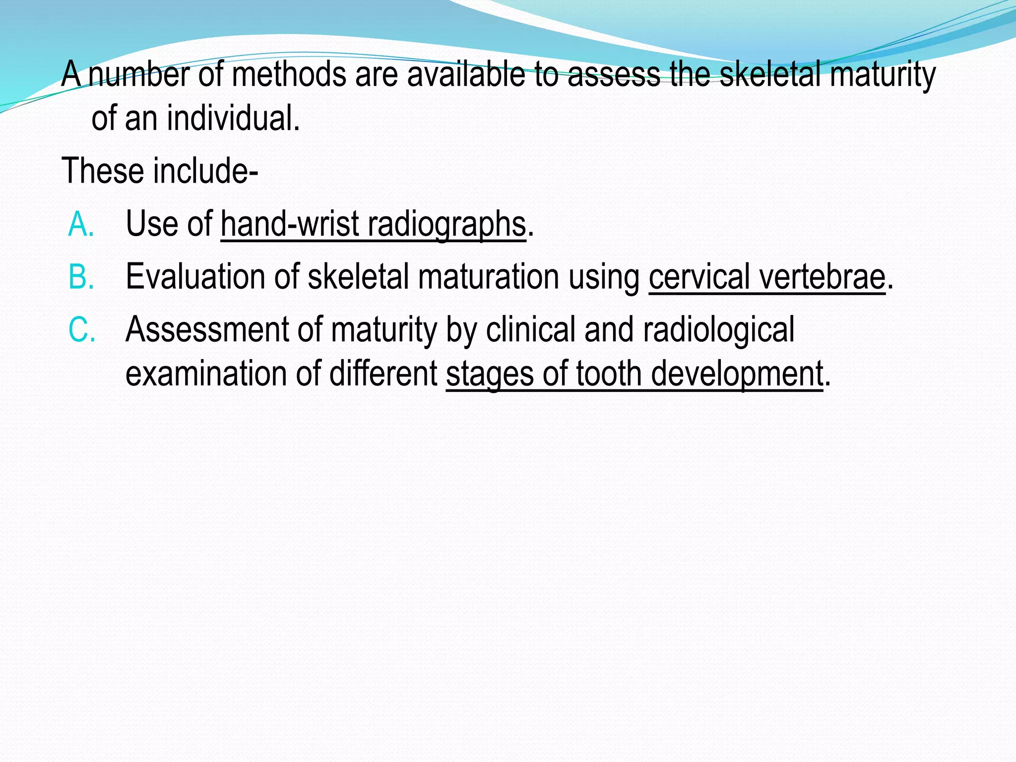 Skeletal maturity index | PPTX