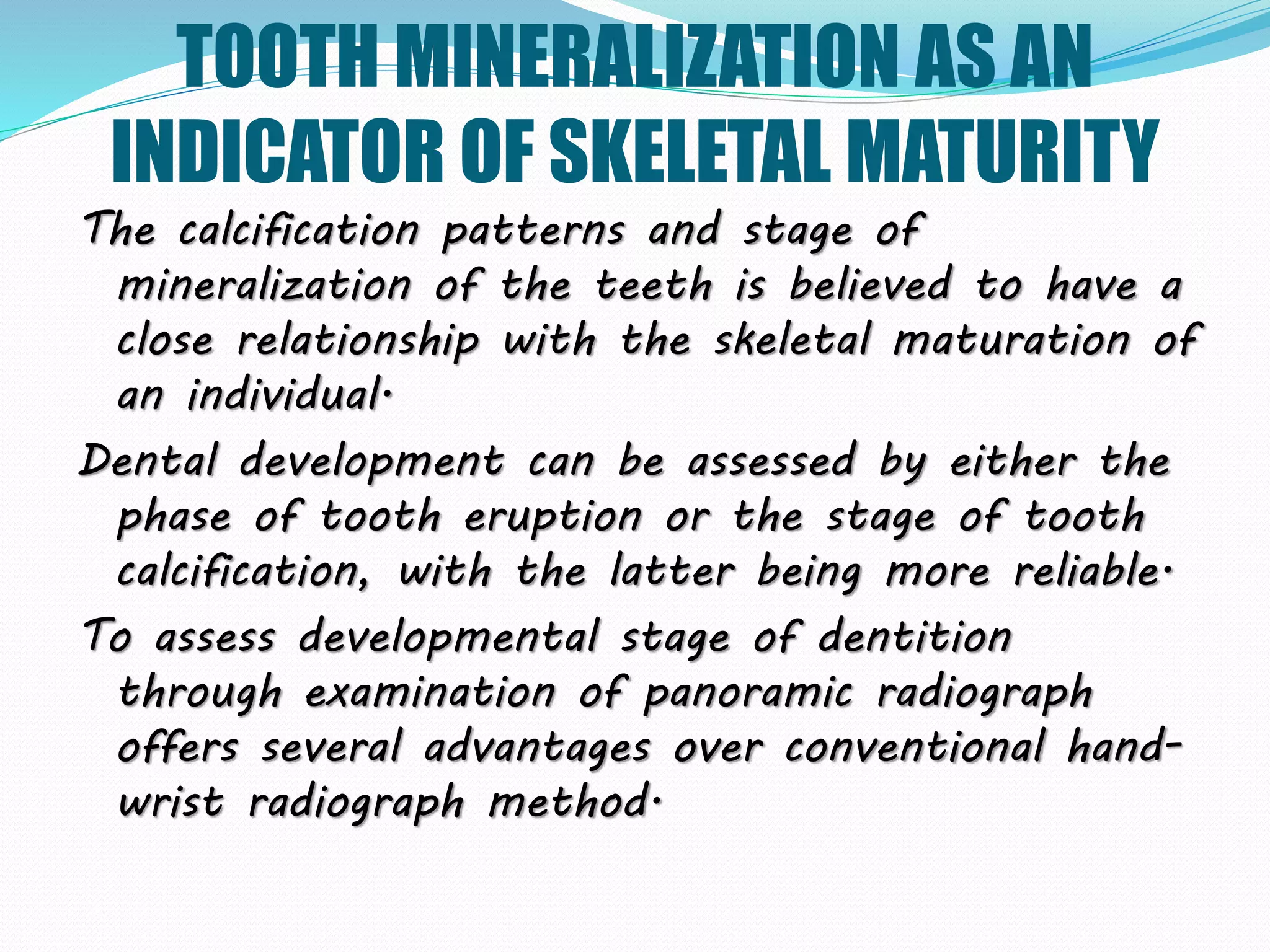 Skeletal Maturity Index Pptx