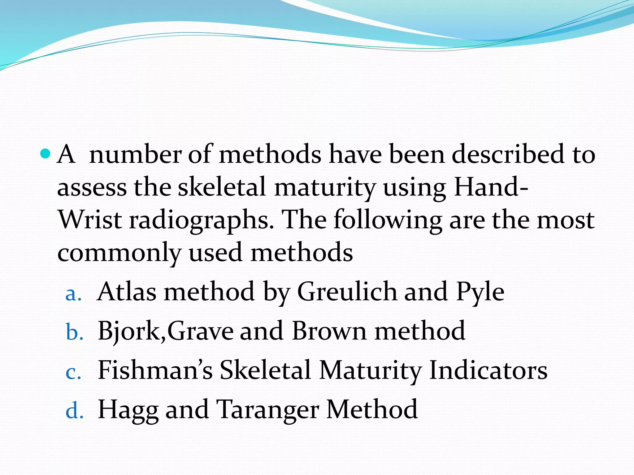 Skeletal maturity index | PPTX