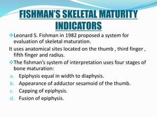 Skeletal maturity index | PPTX