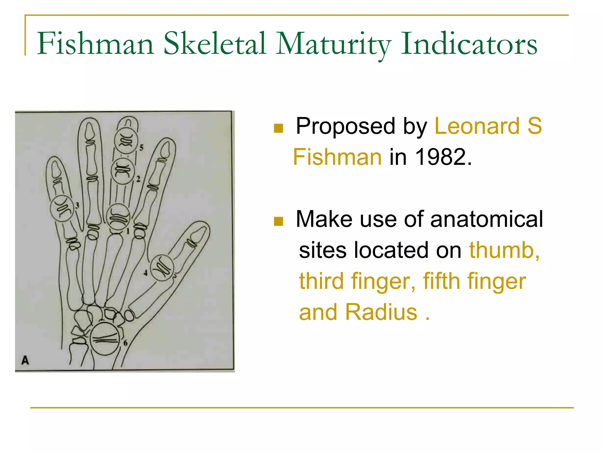 Skeletal Maturity Indicator | PPT