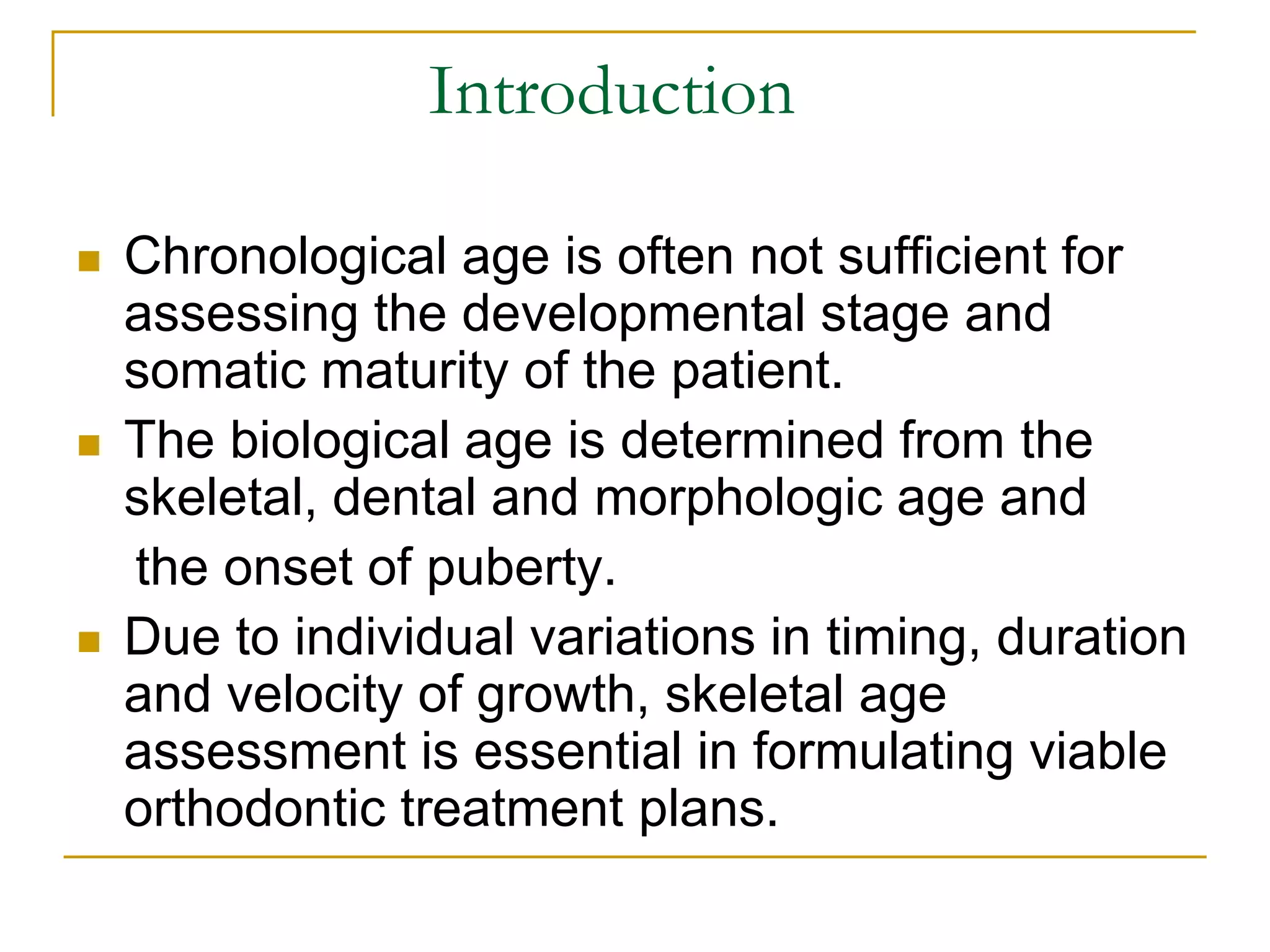 Skeletal Maturity Indicator | PPT