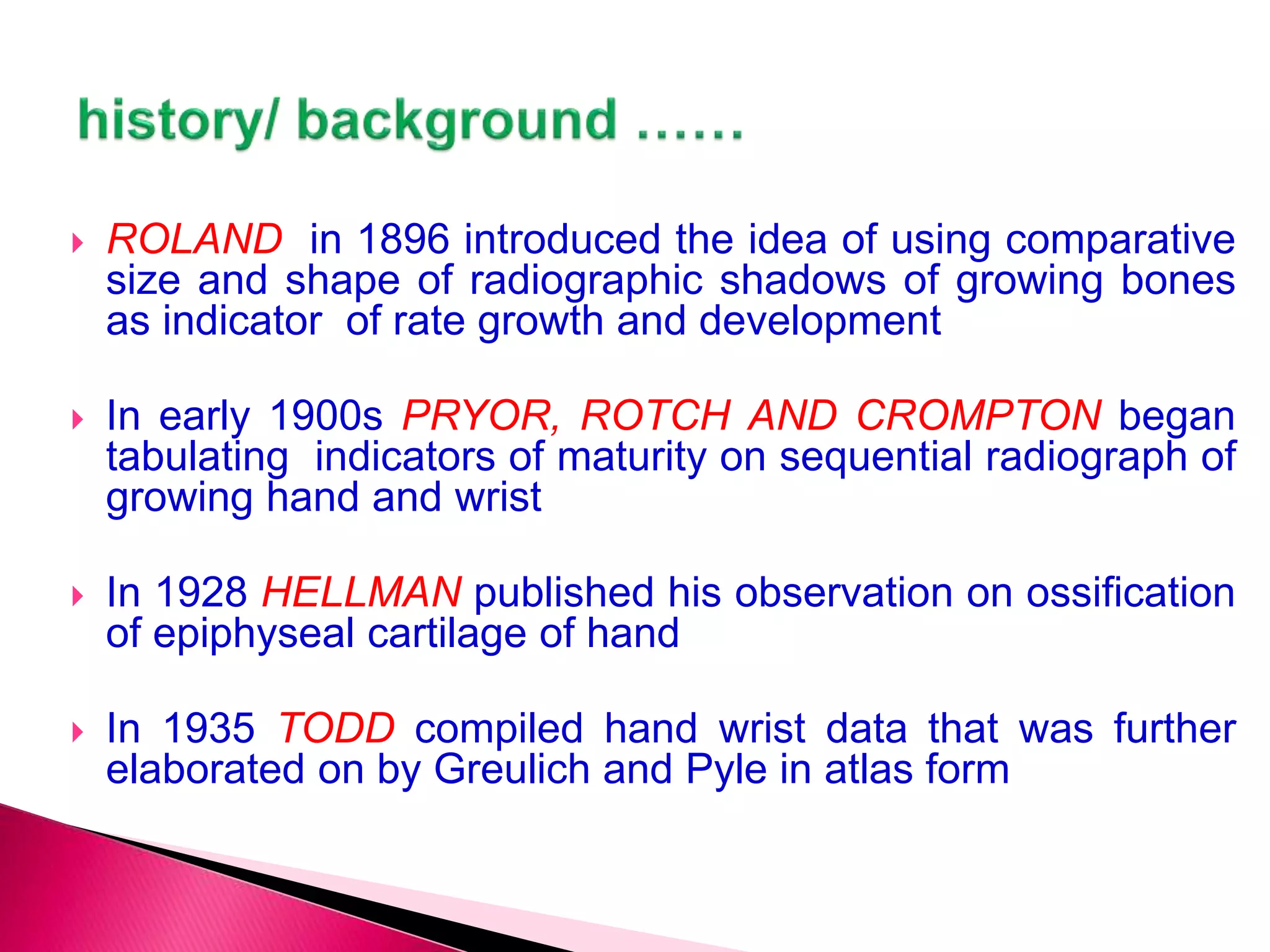 Skeletal maturity indicators | PPTX
