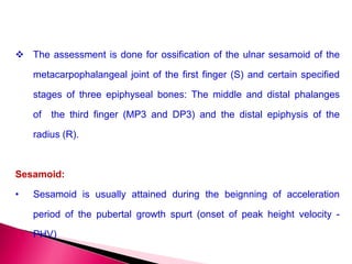 Skeletal maturity indicators | PPTX