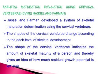 Skeletal maturity indicators | PPTX