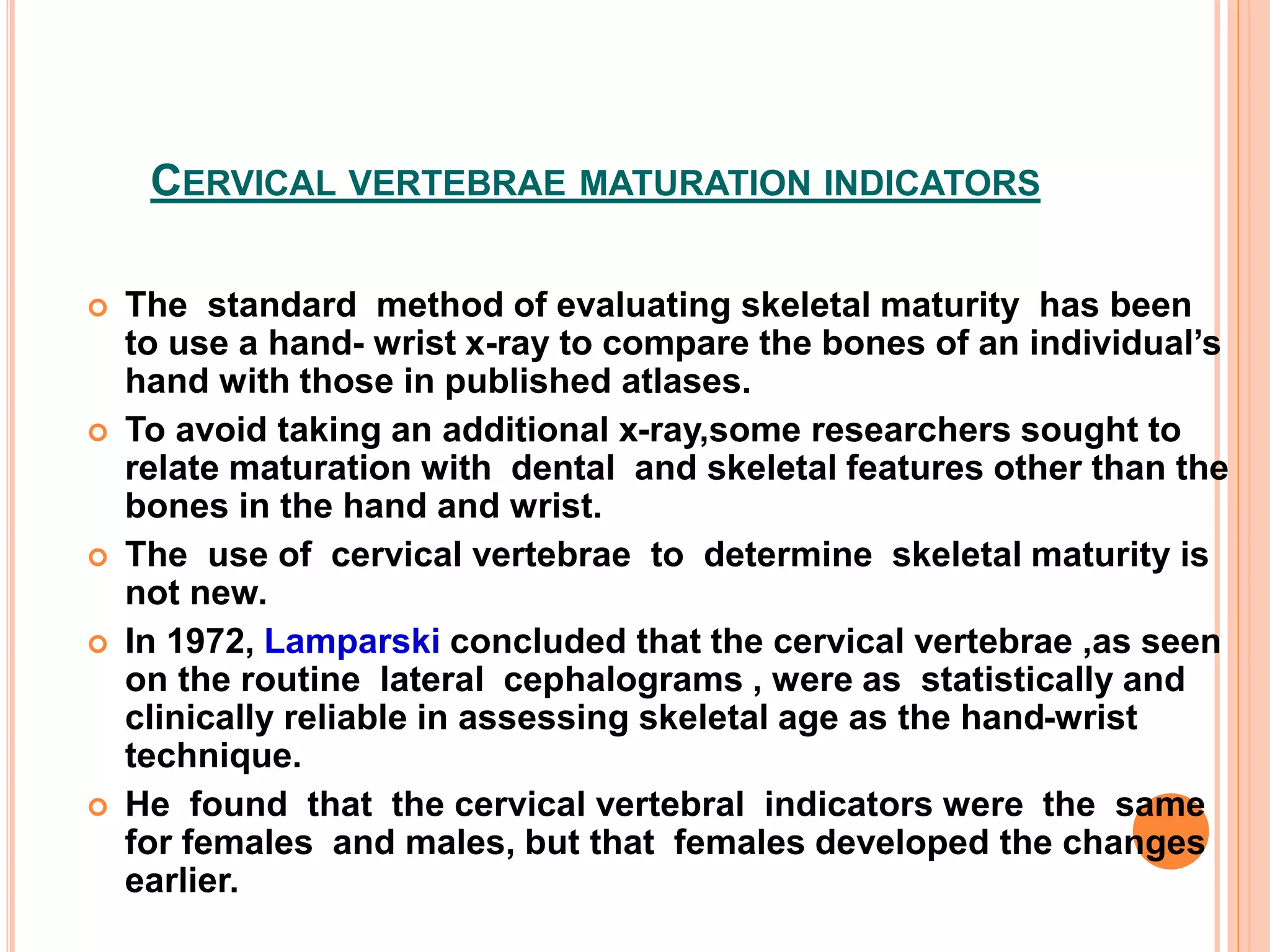 Skeletal maturity indicators | PPTX