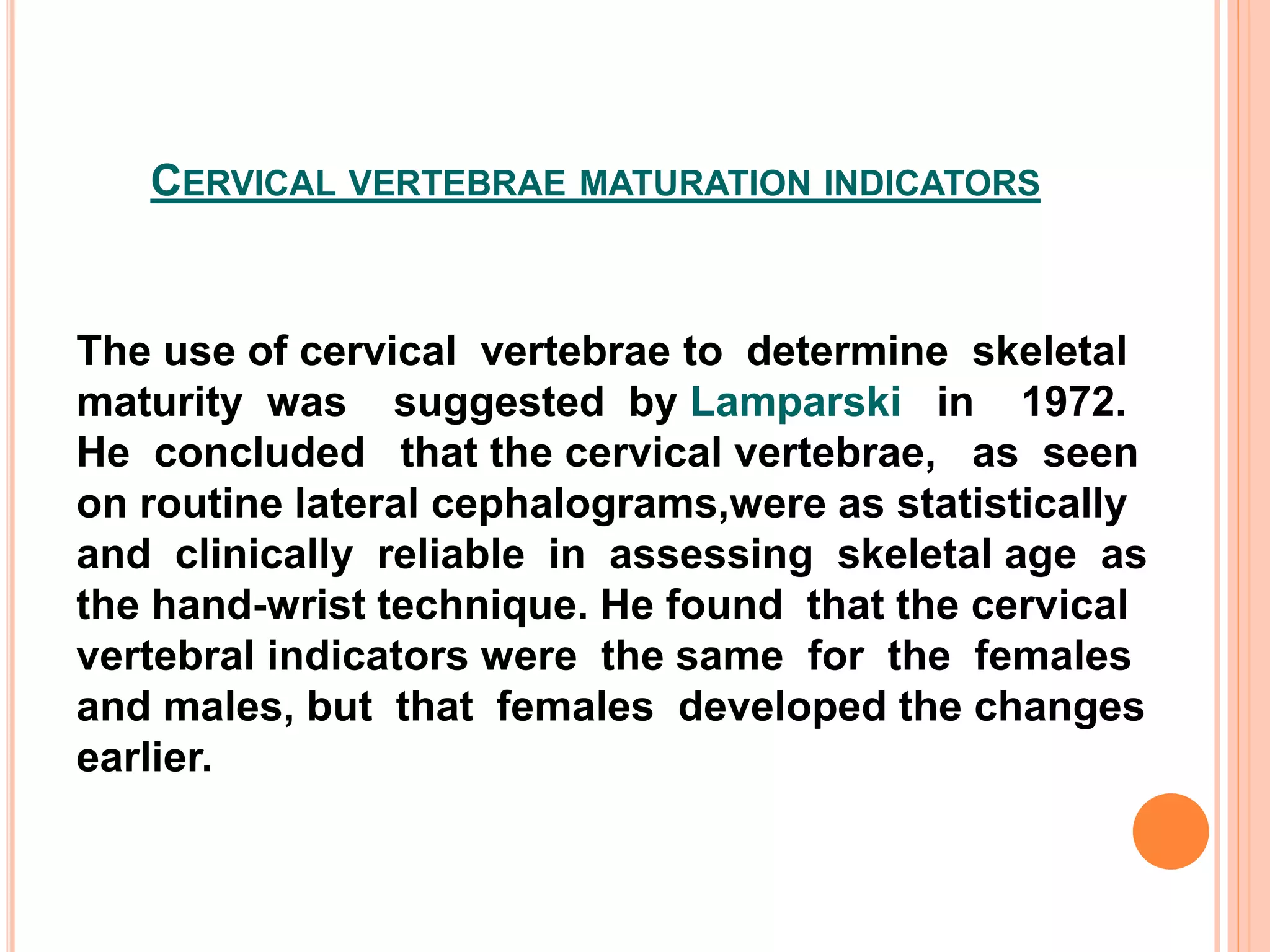 Skeletal maturity indicators | PPTX