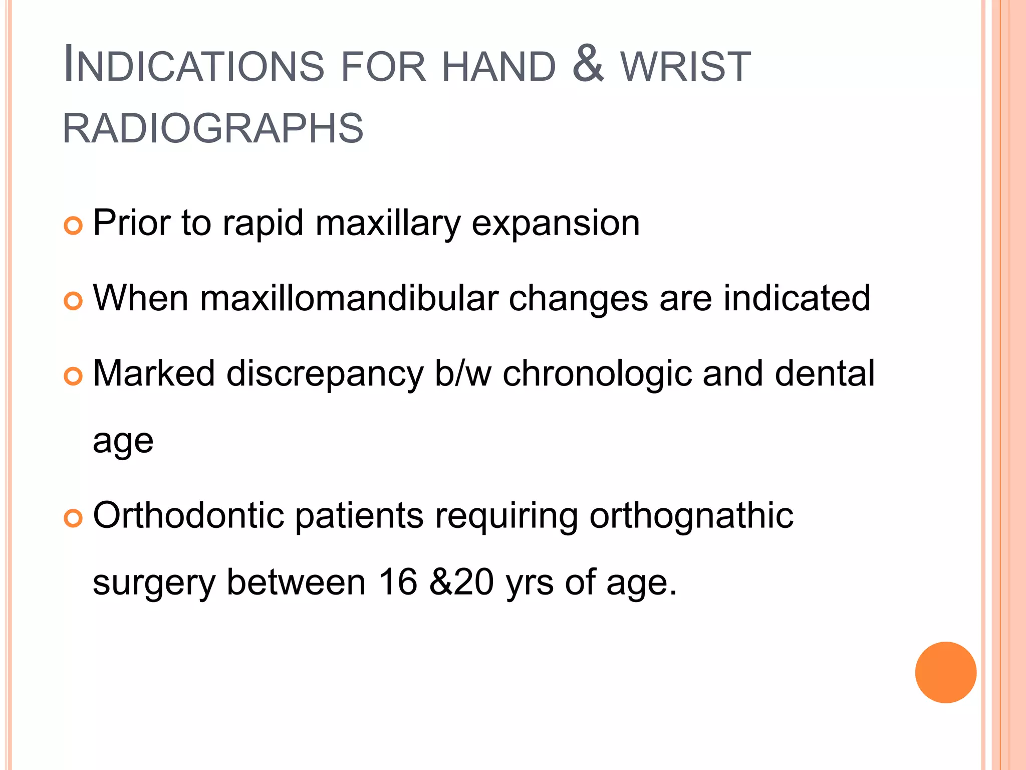 Skeletal maturity indicators | PPTX