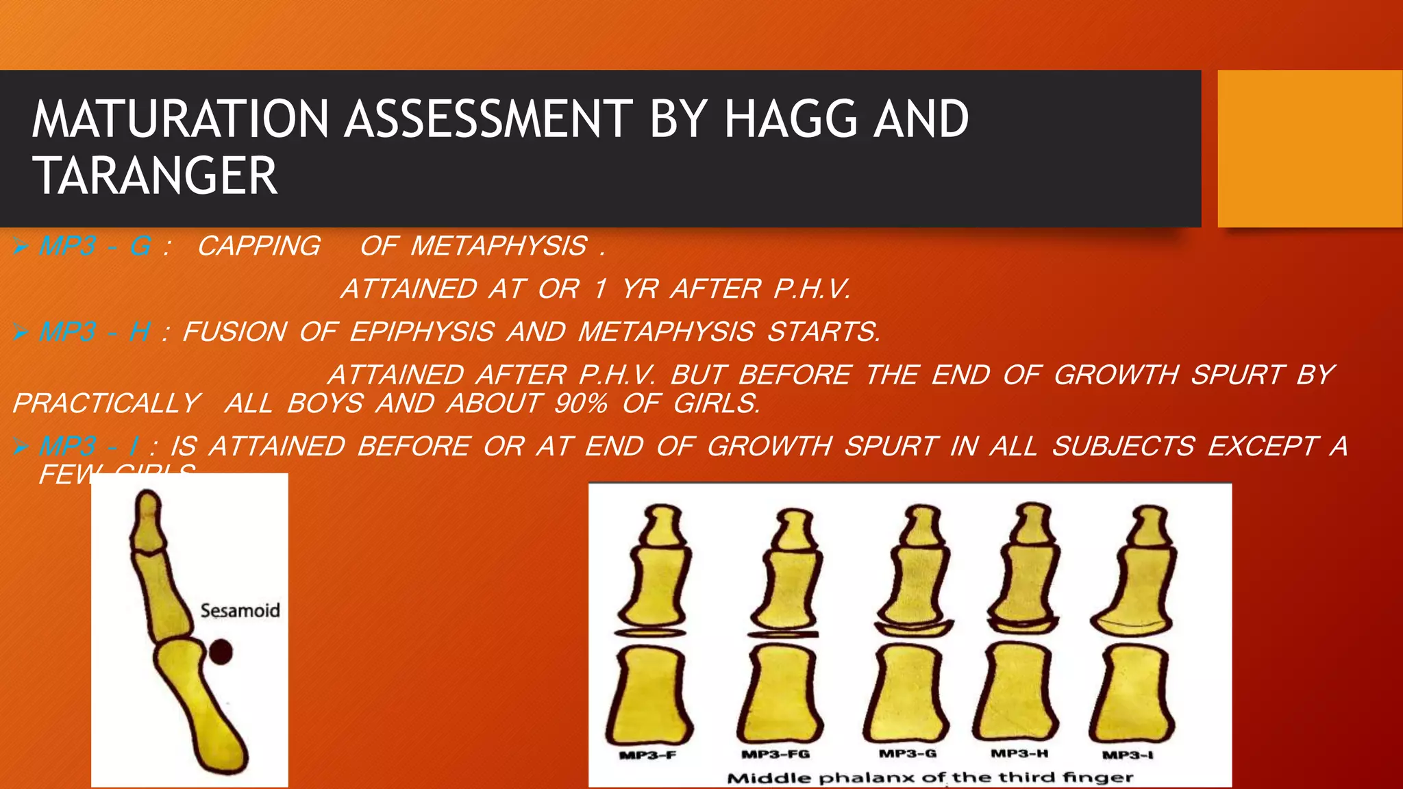 Skeletal maturity indicators | PPTX