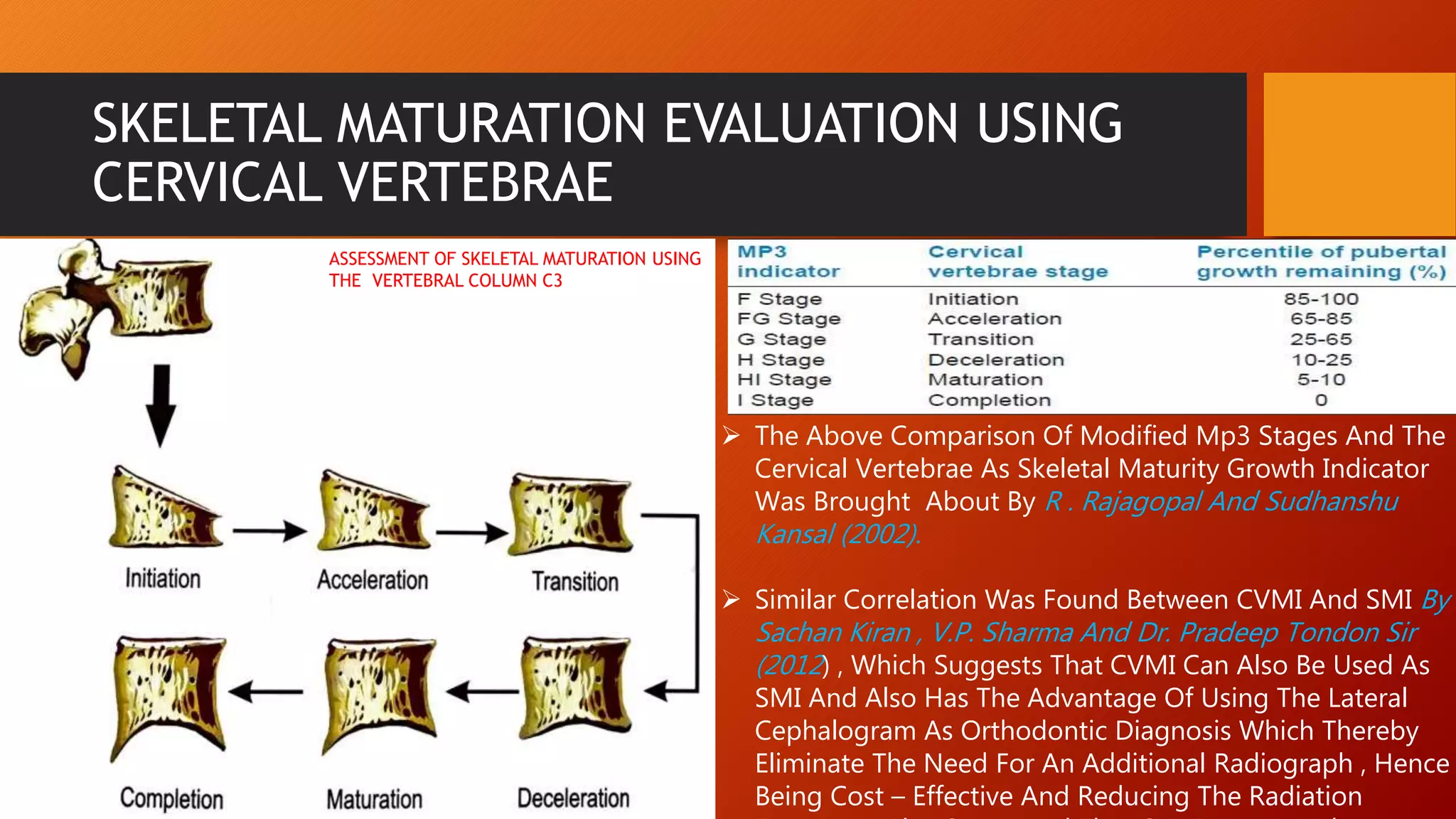 Skeletal maturity indicators | PPTX