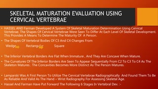 Skeletal maturity indicators | PPTX