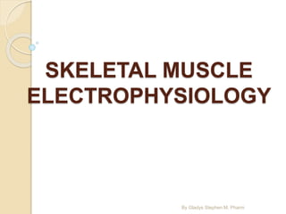 Skeletal muscle electrophysiology | PPTX