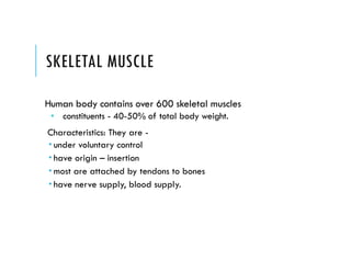 Skeletal muscle: Form & Function | PDF