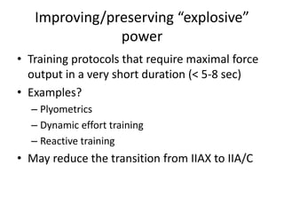 Skeletal muscle physiology and applications to training | PPT