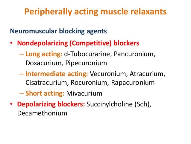 Cartoon Muscle Relaxants