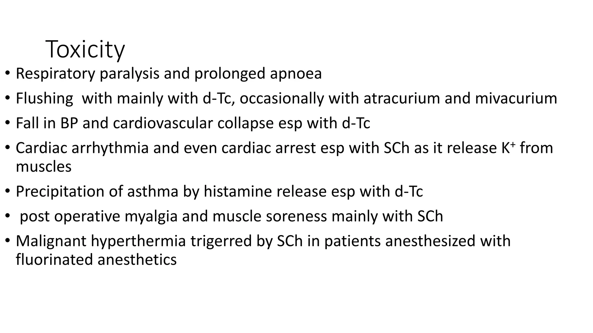 Skeletal muscle relaxant | PDF