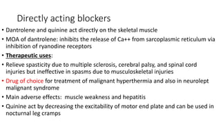 Skeletal muscle relaxant | PPT