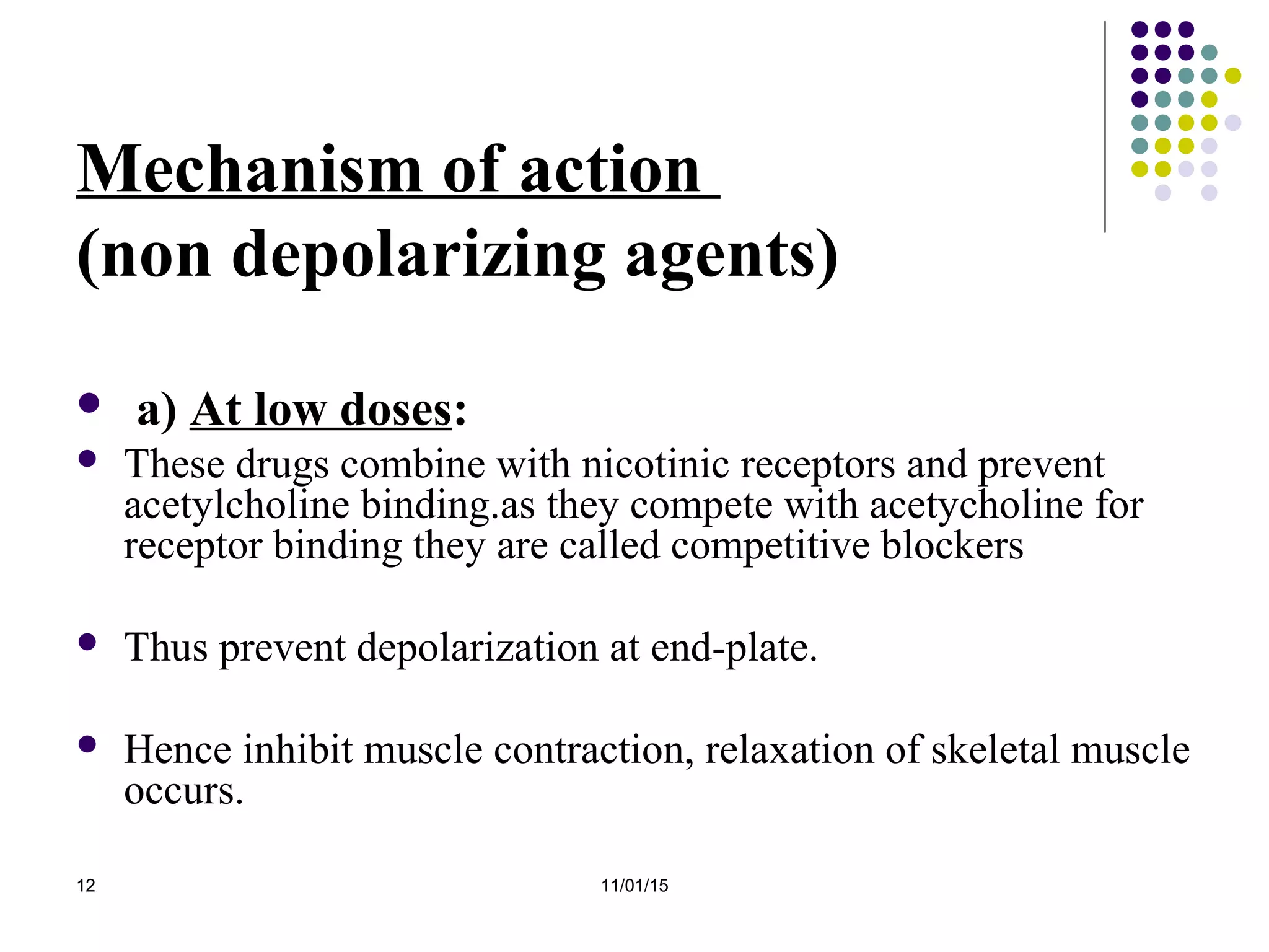 Skeletal muscle relaxants, Neuromuscular blocking agents, Neuromuscular ...