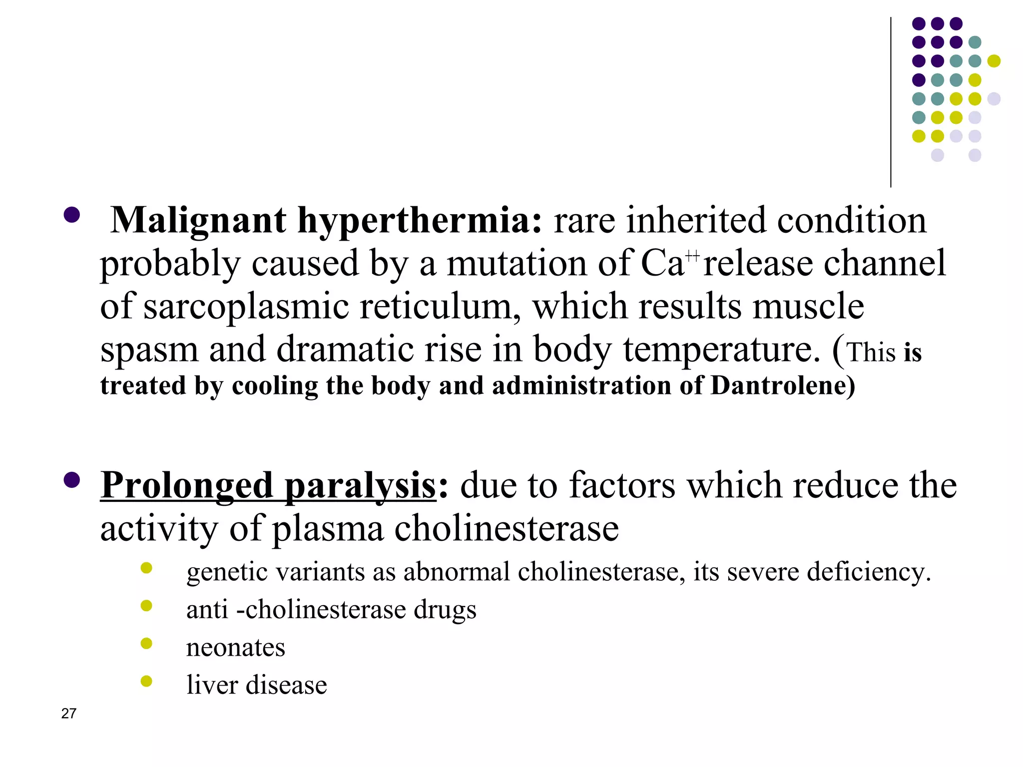 Skeletal muscle relaxants, Neuromuscular blocking agents, Neuromuscular ...