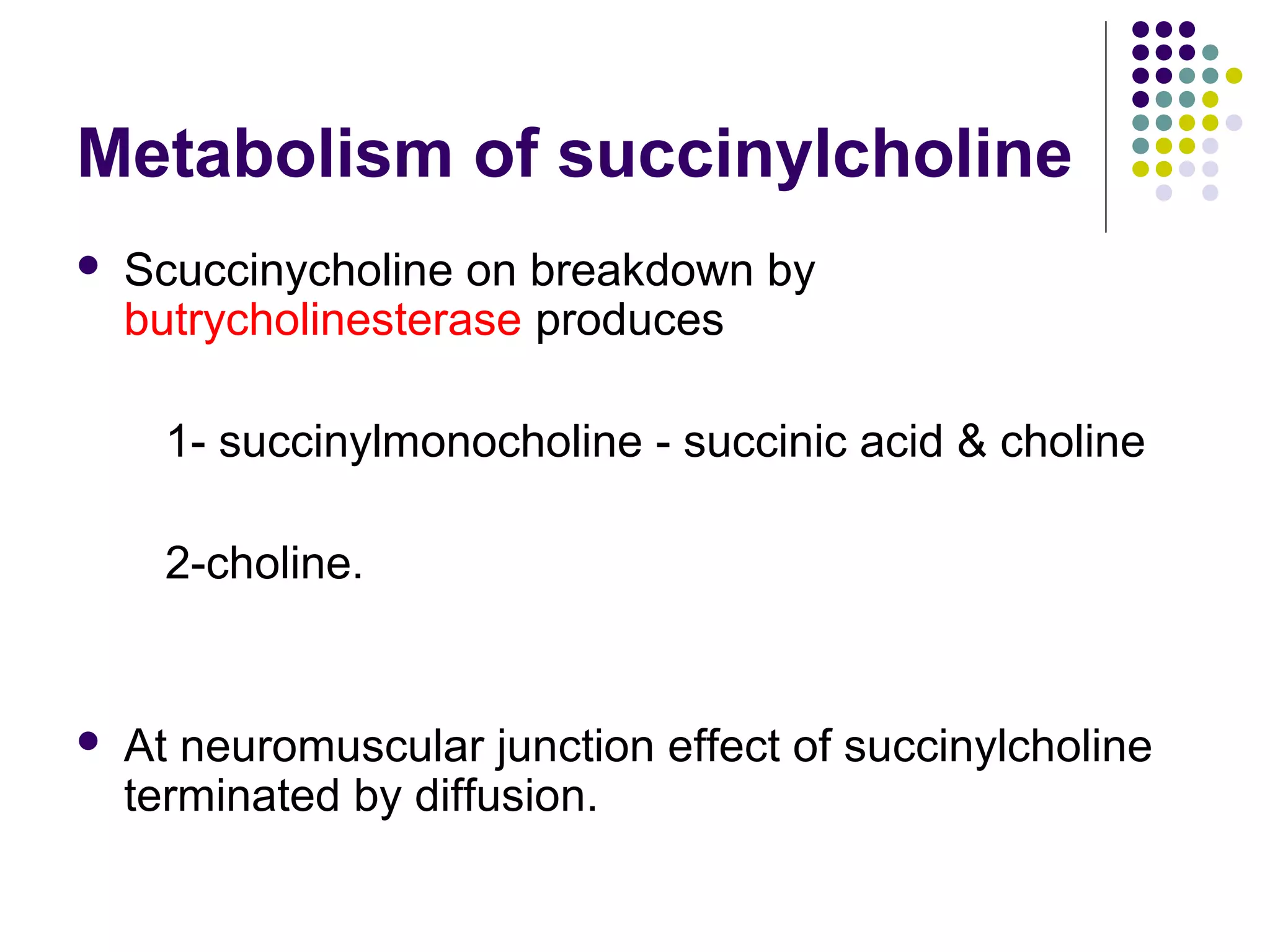Skeletal muscle relaxants, Neuromuscular blocking agents, Neuromuscular ...