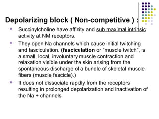 Skeletal muscle relaxants, Neuromuscular blocking agents, Neuromuscular ...