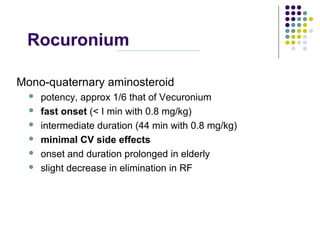 Skeletal muscle relaxants, Neuromuscular blocking agents, Neuromuscular ...