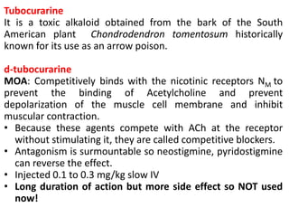 Skeletal muscle relaxants | PPTX