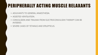 Skeletal muscle relaxants | PPT