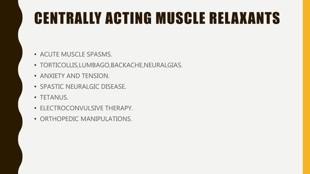 Skeletal muscle relaxants | PPT