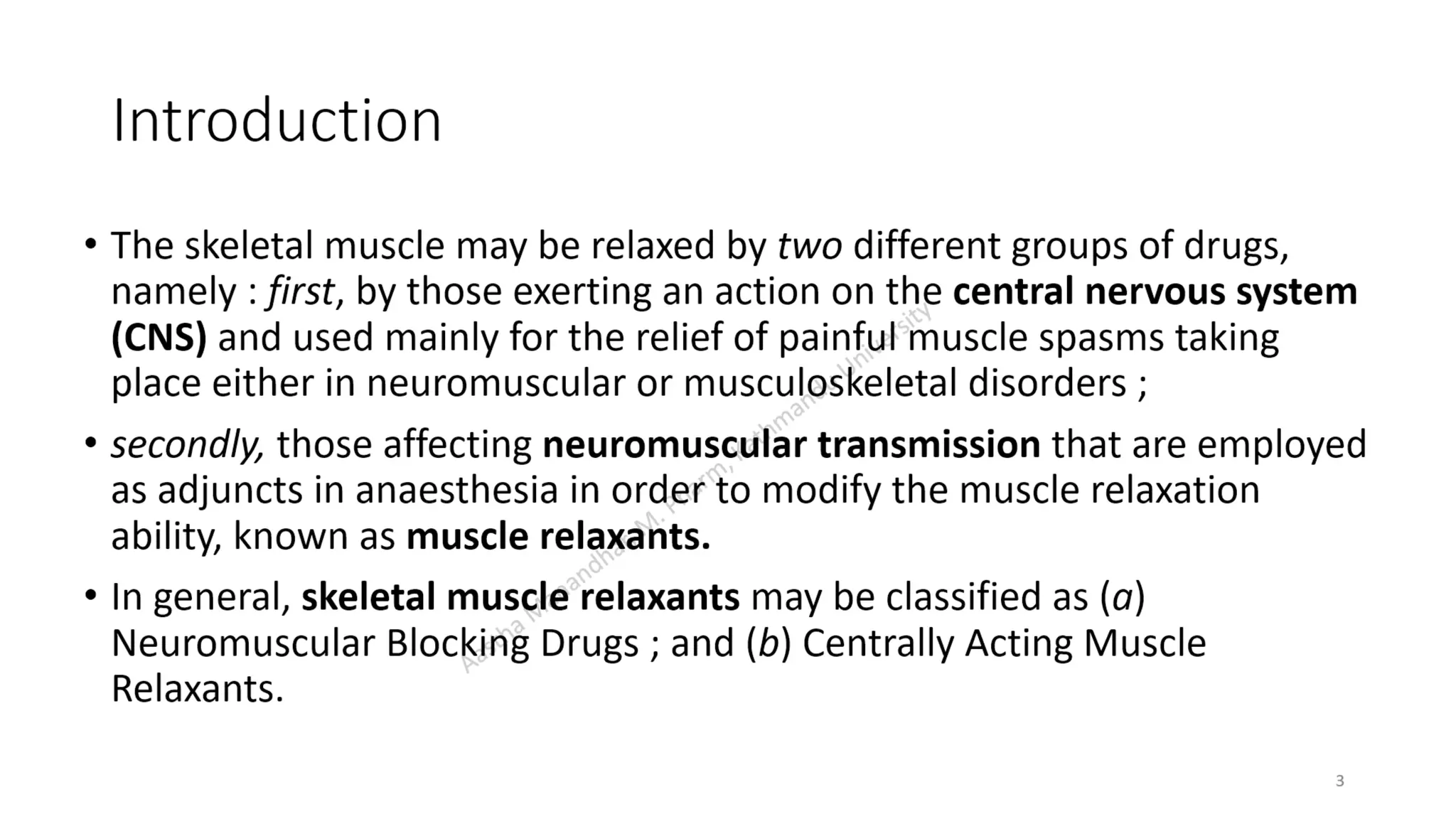 Skeletal muscle relaxants | PDF
