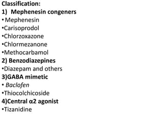 skeletal muscle relaxants pharmacology pptx | PPTX