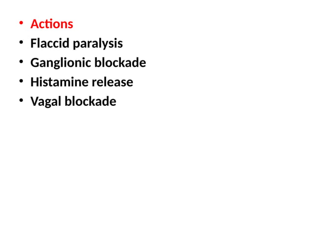 Skeletal muscle relaxants.department of pharmacology | PPT