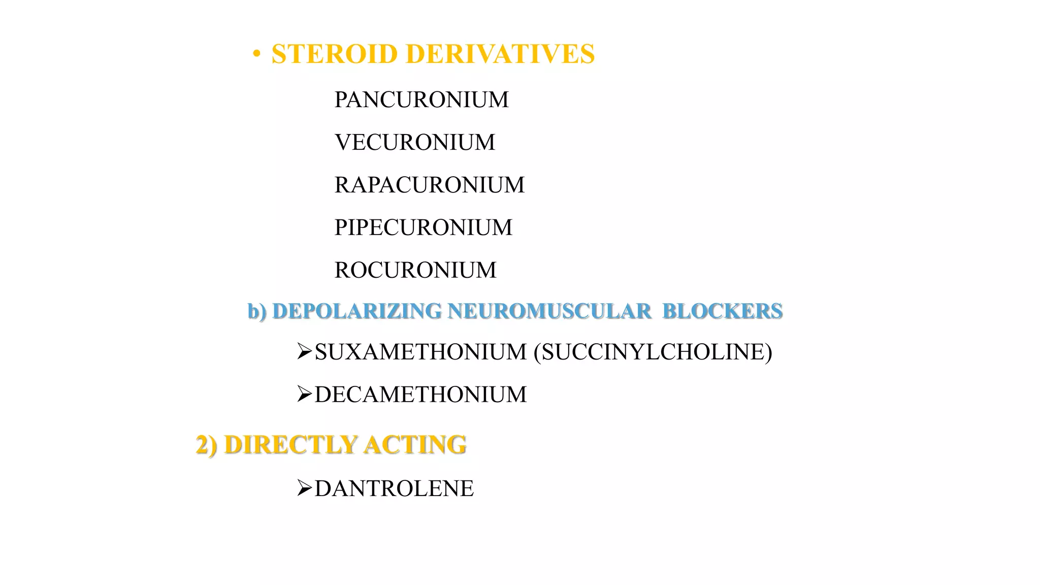 Skeletal muscle relaxants & Spasmolytics dr abdul azeem | PPTX