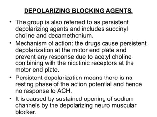 Skeletal muscle relaxants presentation | PPT