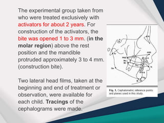Skeletal Profile Changes Related to Two Patterns of Activator Affects.pptx