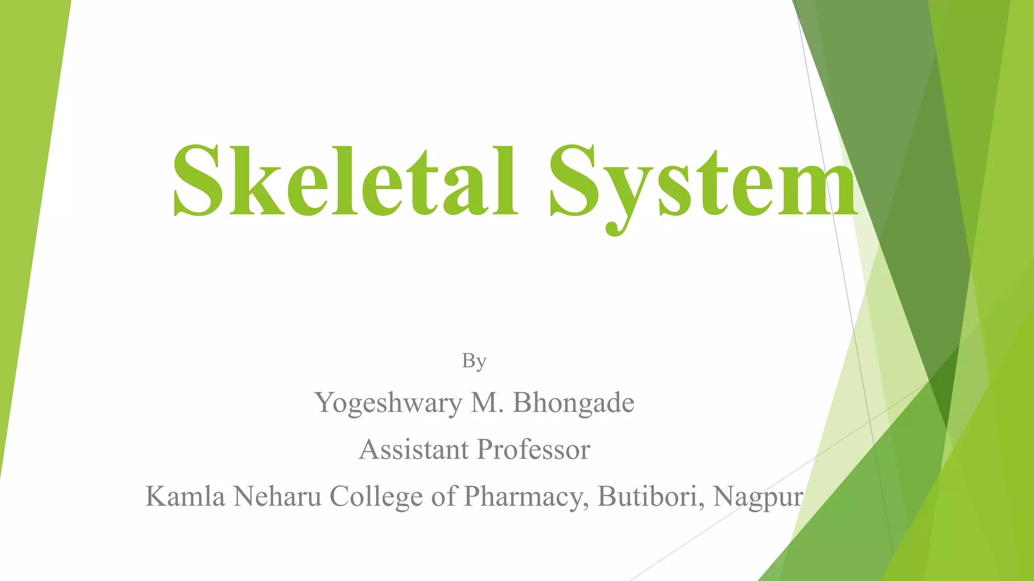 Skeletal system | PDF