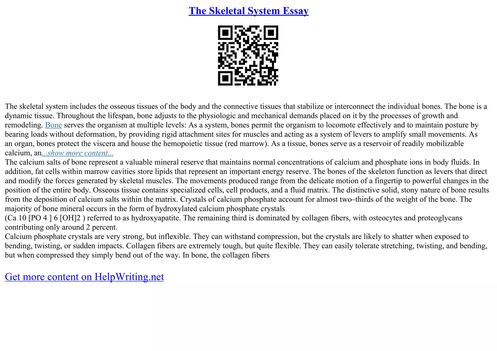 Skeletal System | PPT