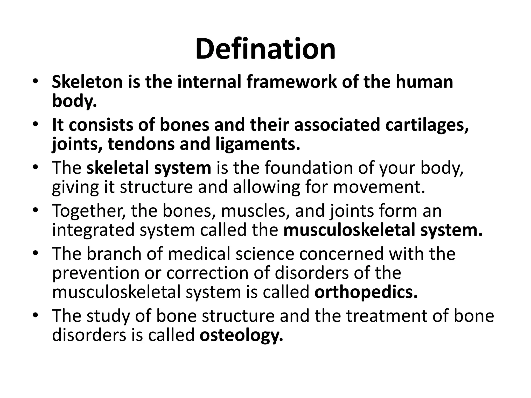 Skeletal System and division of axial and appendicular | PPTX
