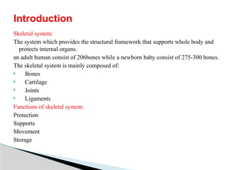 The skeletal system.pptx for B pharmacy and Pharm-D | PPTX