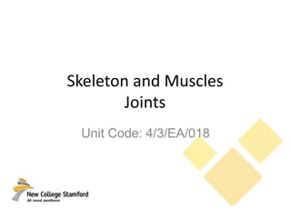 Skeletal system joints (pearson) | PPTX