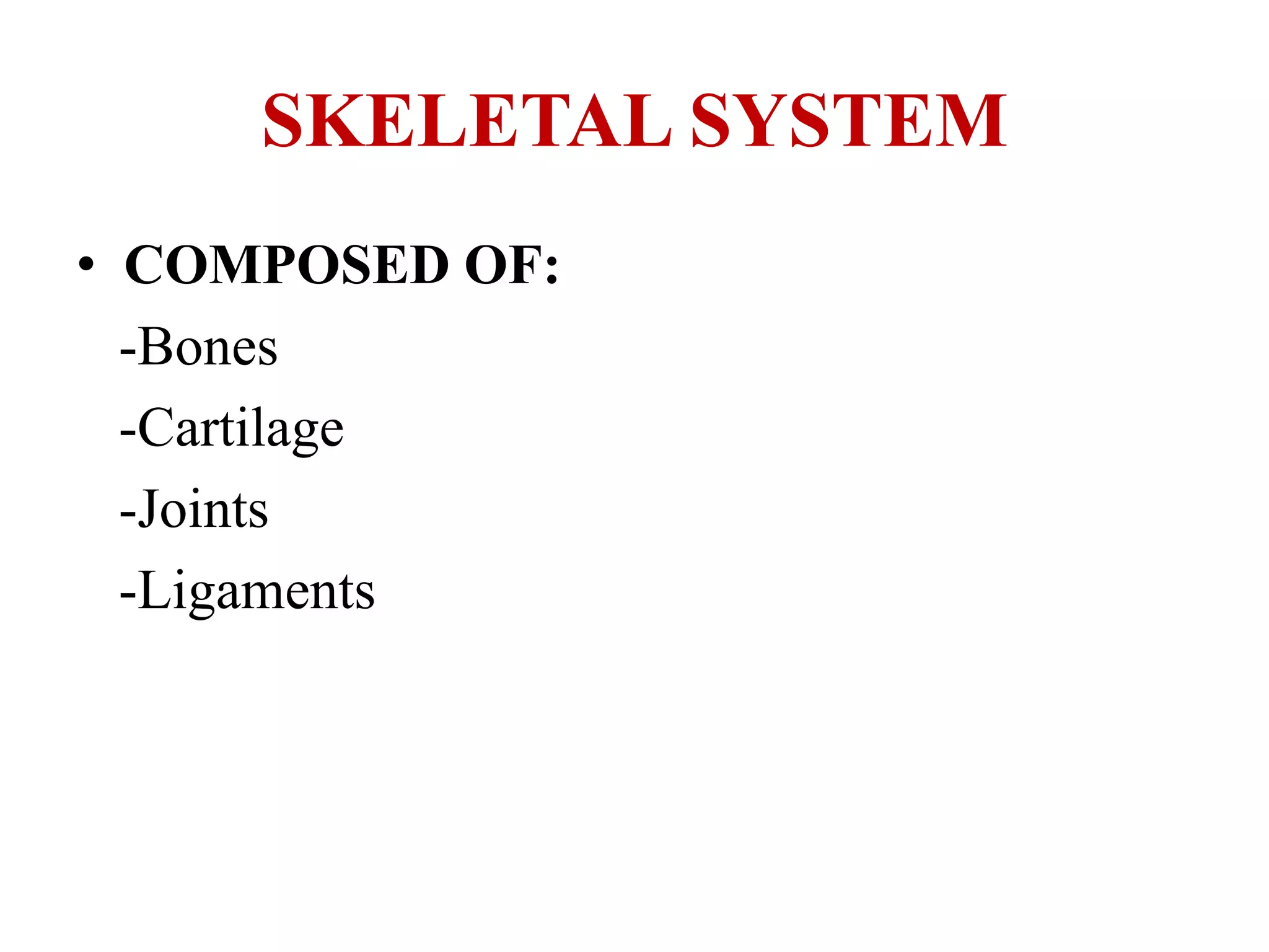 Skeletal system | PPTX